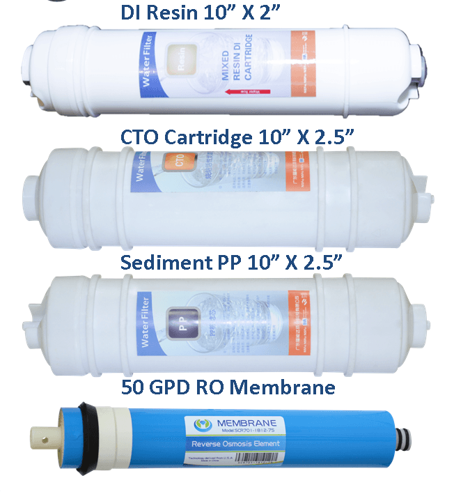 4 Stage Fish Tank Filter Cartridge Set for Aquarium Tank - Pure N Safe